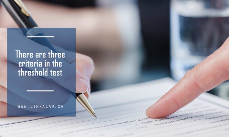What is the “Threshold Test” and How is it Met? - Michelle Linka Law ...